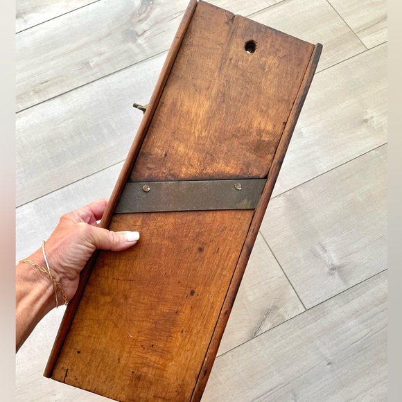 Antique | Kitchen | Antique Mandolin Large Wood Cabbage Slicer | Poshmark